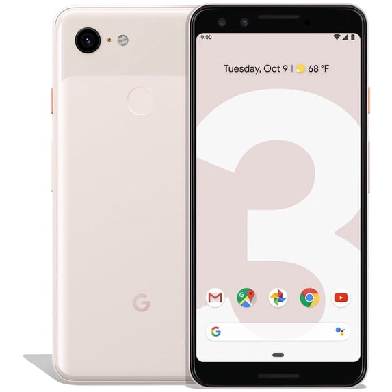 Google Pixel 3, 64GB, Refurbished, Unlocked, AT&T and T-Mobile ...