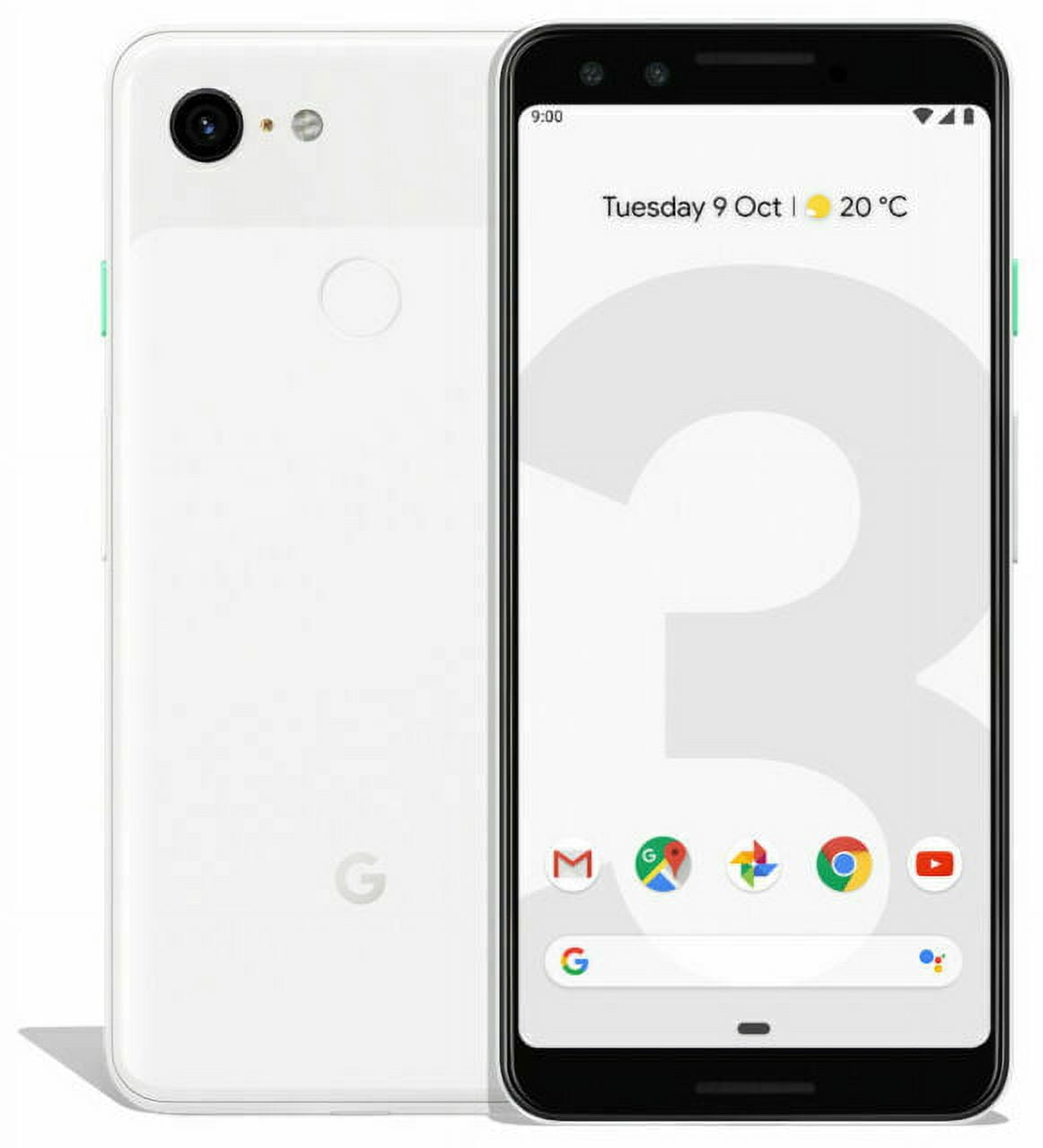 Restored Google Pixel 3 G013A (Factory Unlocked) 64GB Clearly White ...