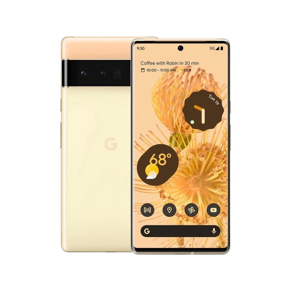 Restored Google Pixel 6 Pro G8V0U (Fully Unlocked) 128GB Sorta Sunny ...