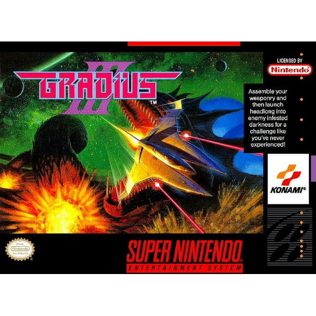 Restored Gradius III (Super Nintendo, 1991) SNES Shooter Game ...