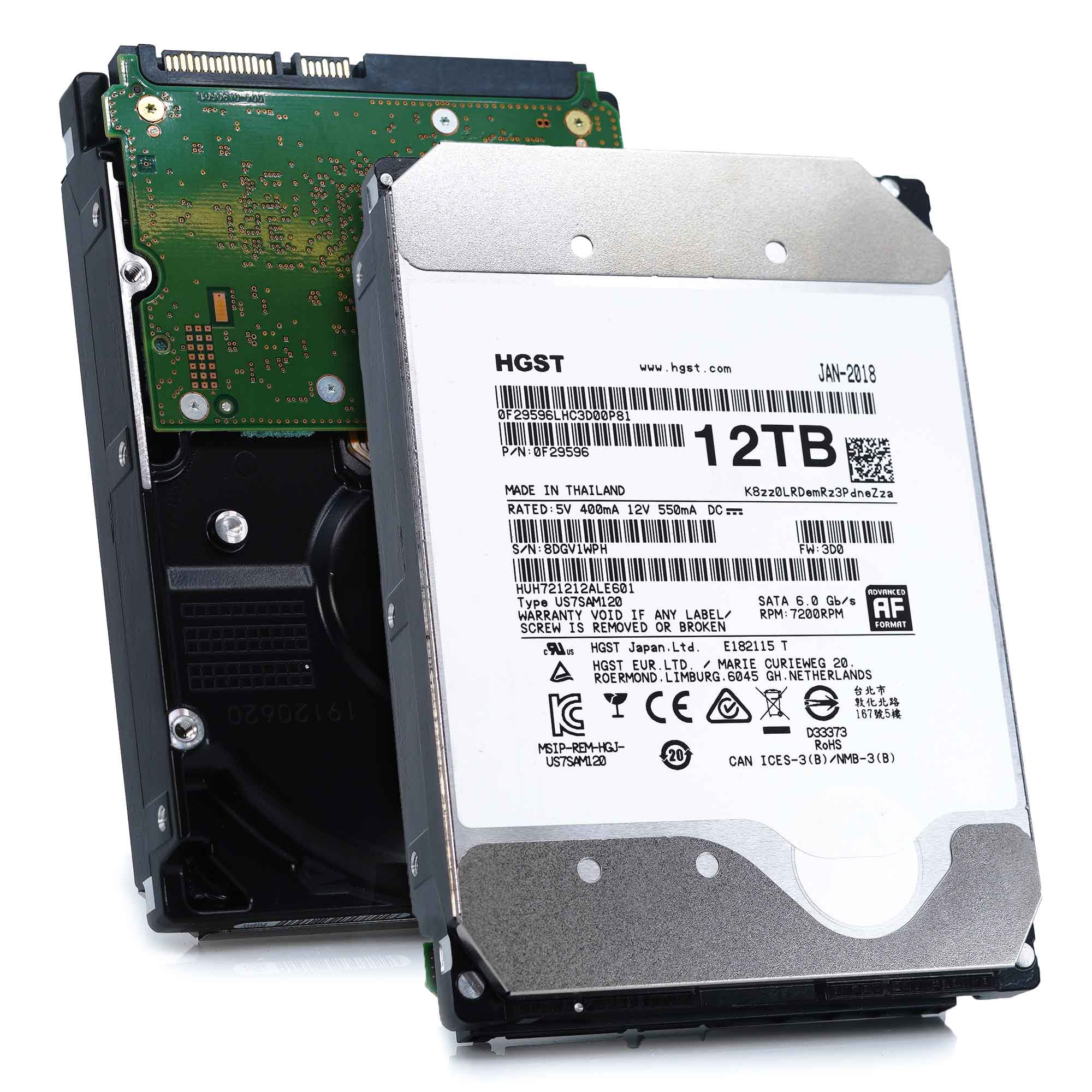 Restored HGST Ultrastar He12 HUH721212ALE601 0F29596 12TB 7.2K RPM ...