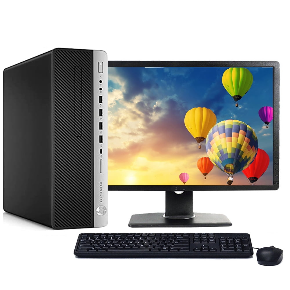 HP 600 G4 Desktop, Intel i3, 16GB RAM, 256GB SSD, 22" LCD, Windows 11 ...