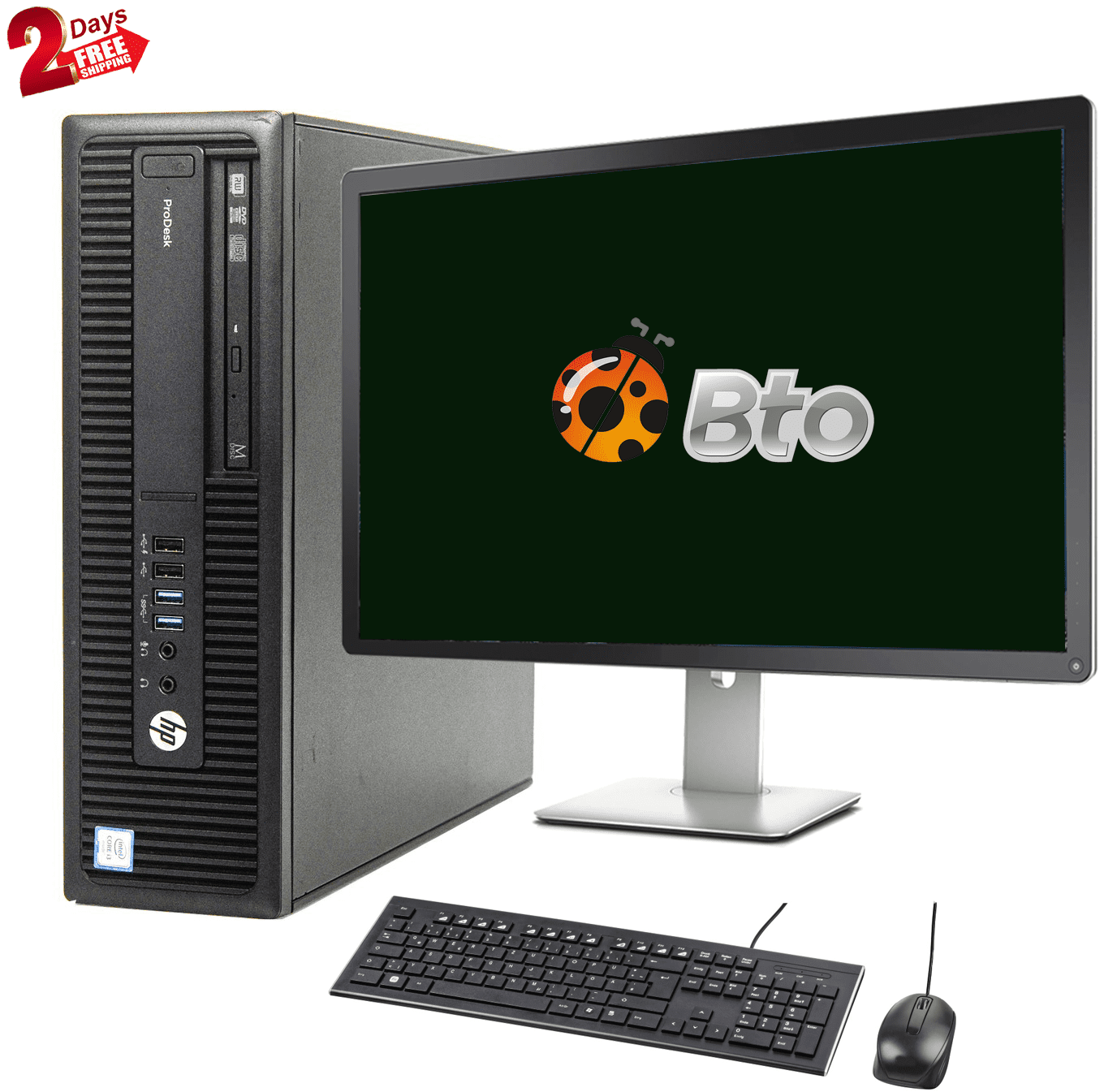 Restored HP 600G2 Desktop SFF Computer PC Intel Pentium G4400 3.3GHz ...