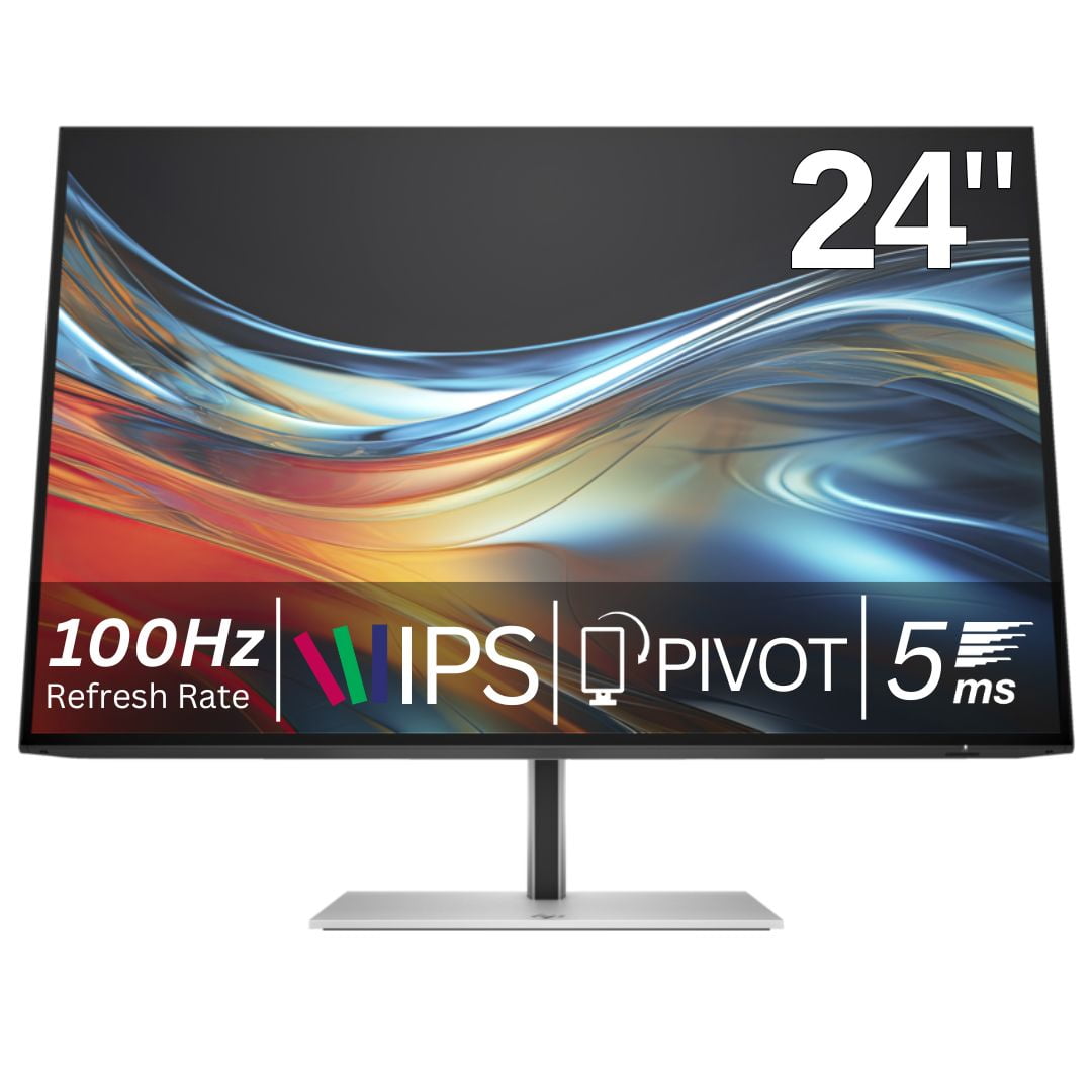 Restored HP Series 7 Pro 24 Inch WUXGA Monitor 724pn 100Hz Tilt Swivel ...