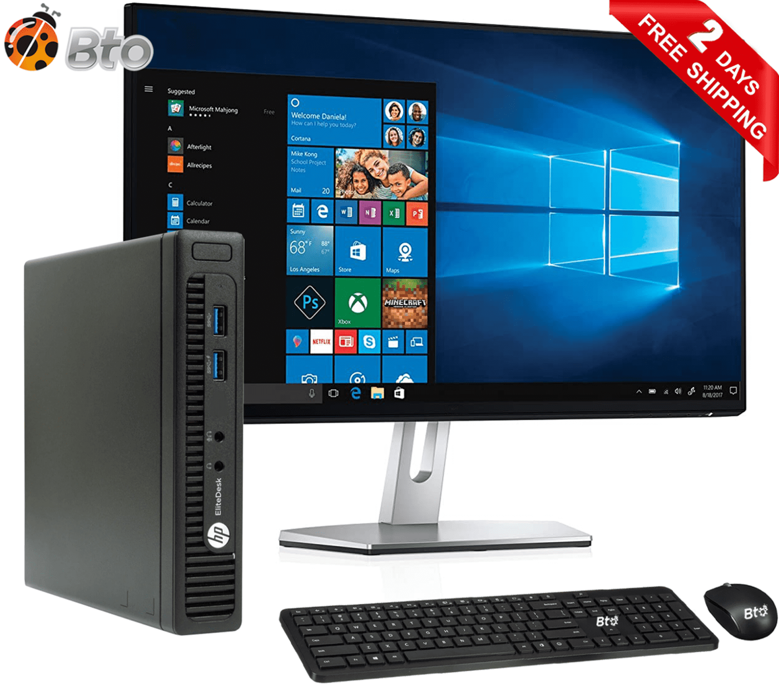 Restored HP 800 G1 Tiny Micro Computer Core i5 4th, 16GB Ram, 500GB HDD ...