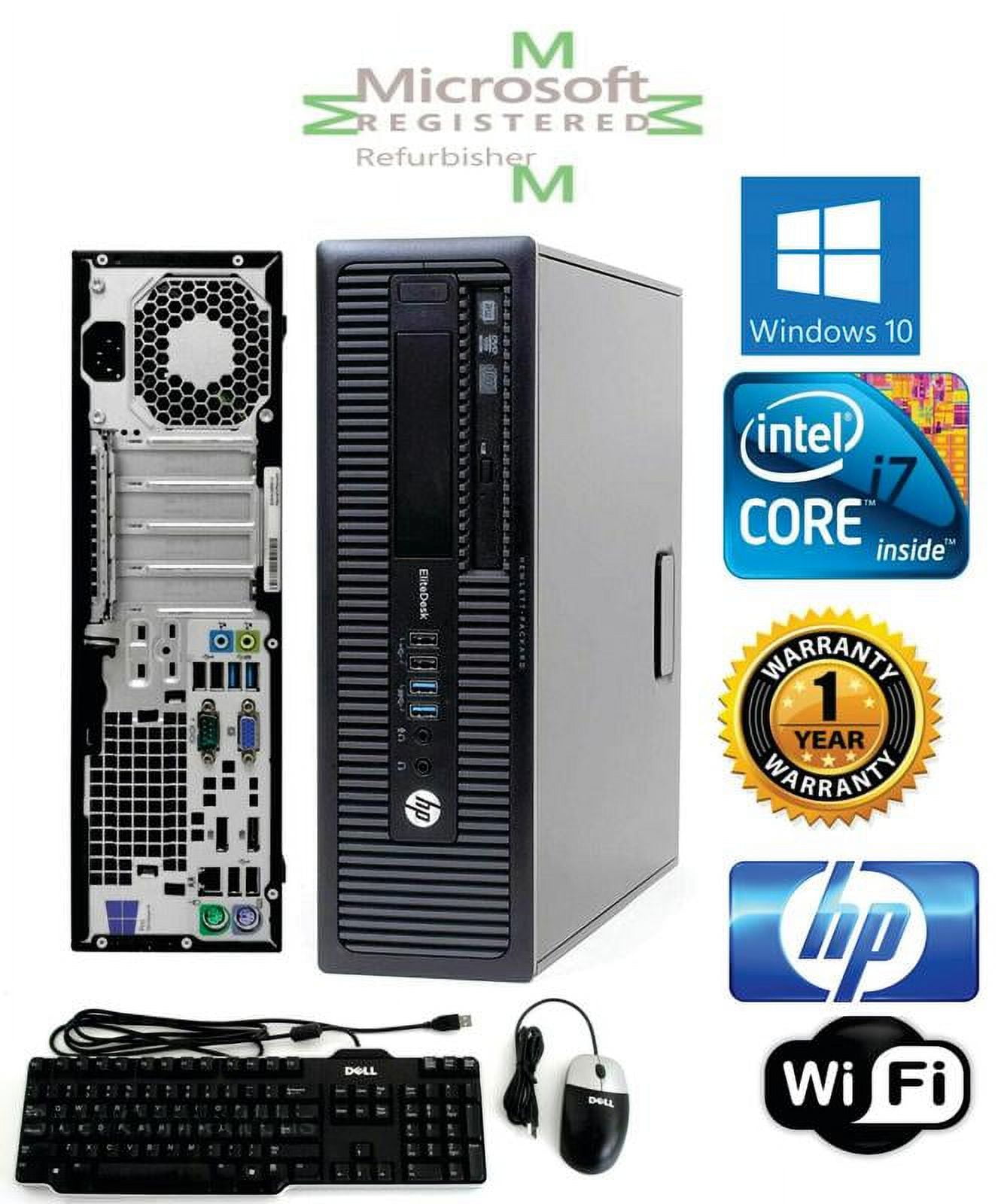 Restored HP 800 g1 SFF i7 3.40GHZ WINDOWS 10 Pro 64 16GB 500GB SSD ...