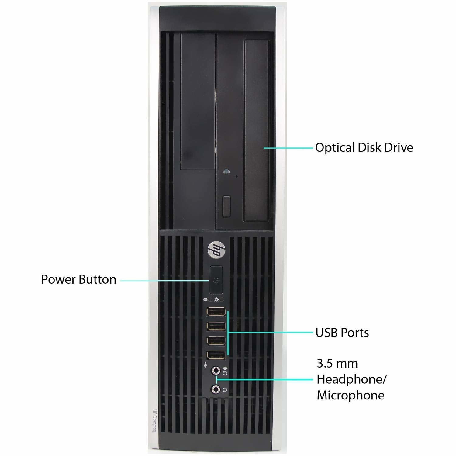 Restored HP 8200 Desktop Intel Quad Core i5 3.1GHz 8GB RAM 1TB HDD DVD ...