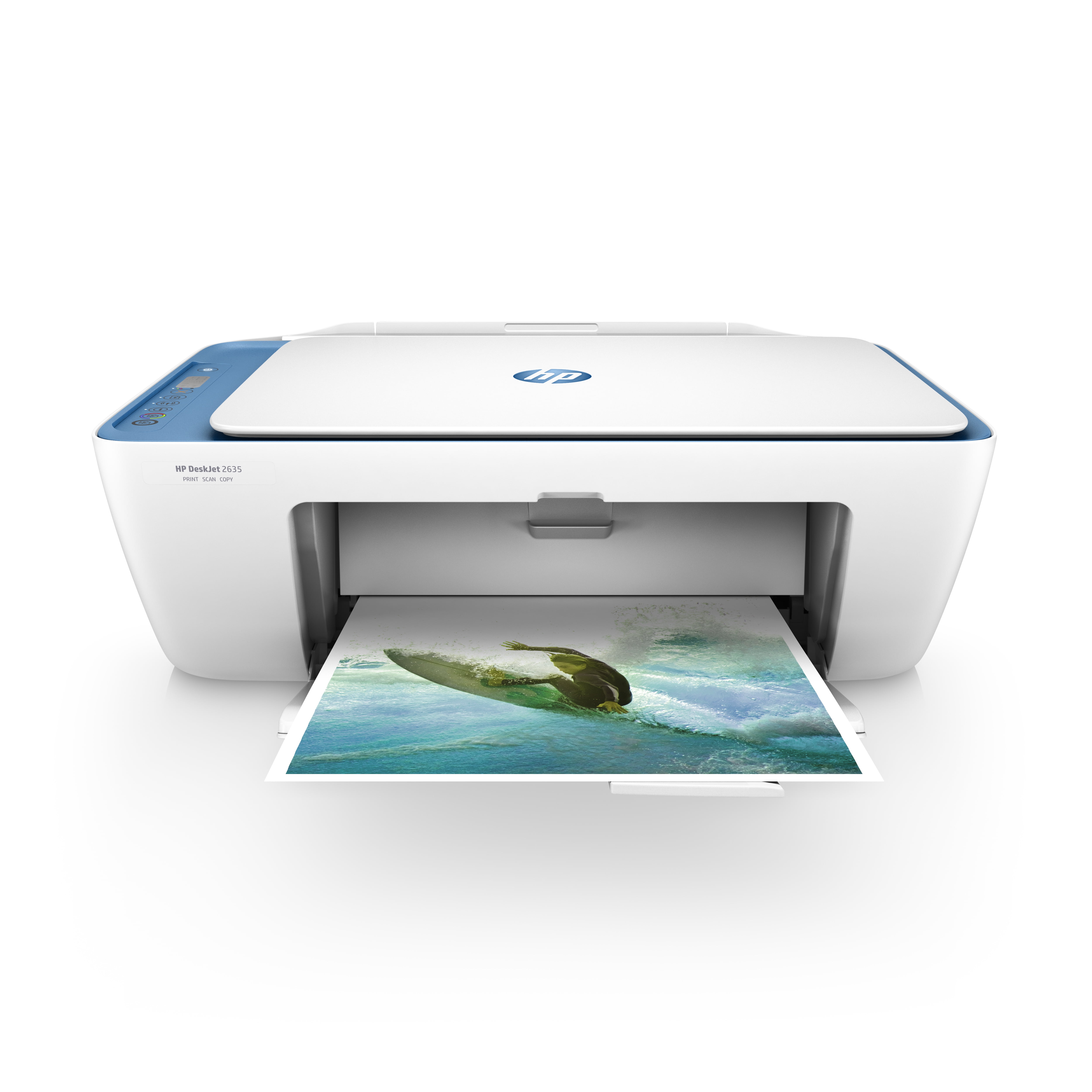 Restored HP DeskJet 2635 Wireless All-in-One Printer (Blue ...
