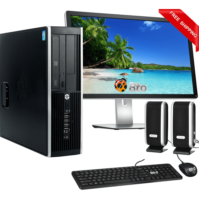 Restored HP Desktop SFF Computer Intel Core 2 Duo Processor, 8GB Ram ...