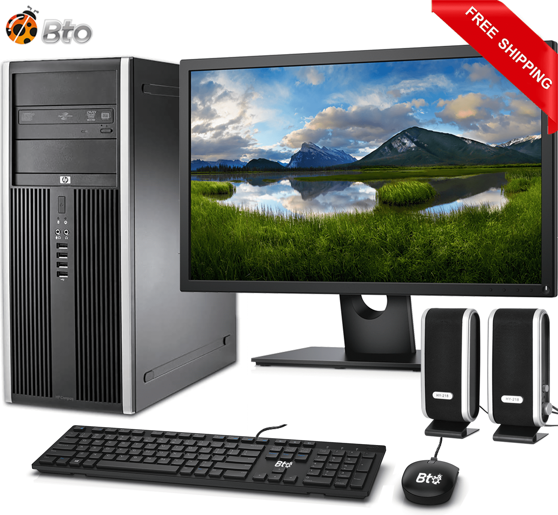 Restored HP Desktop Tower Computer PC Intel Core 2 Duo Processor, 8GB ...