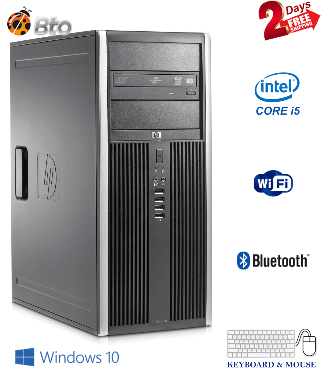 Restored HP Desktop Tower Computer PC Intel Core i5 Processor 16GB Ram ...