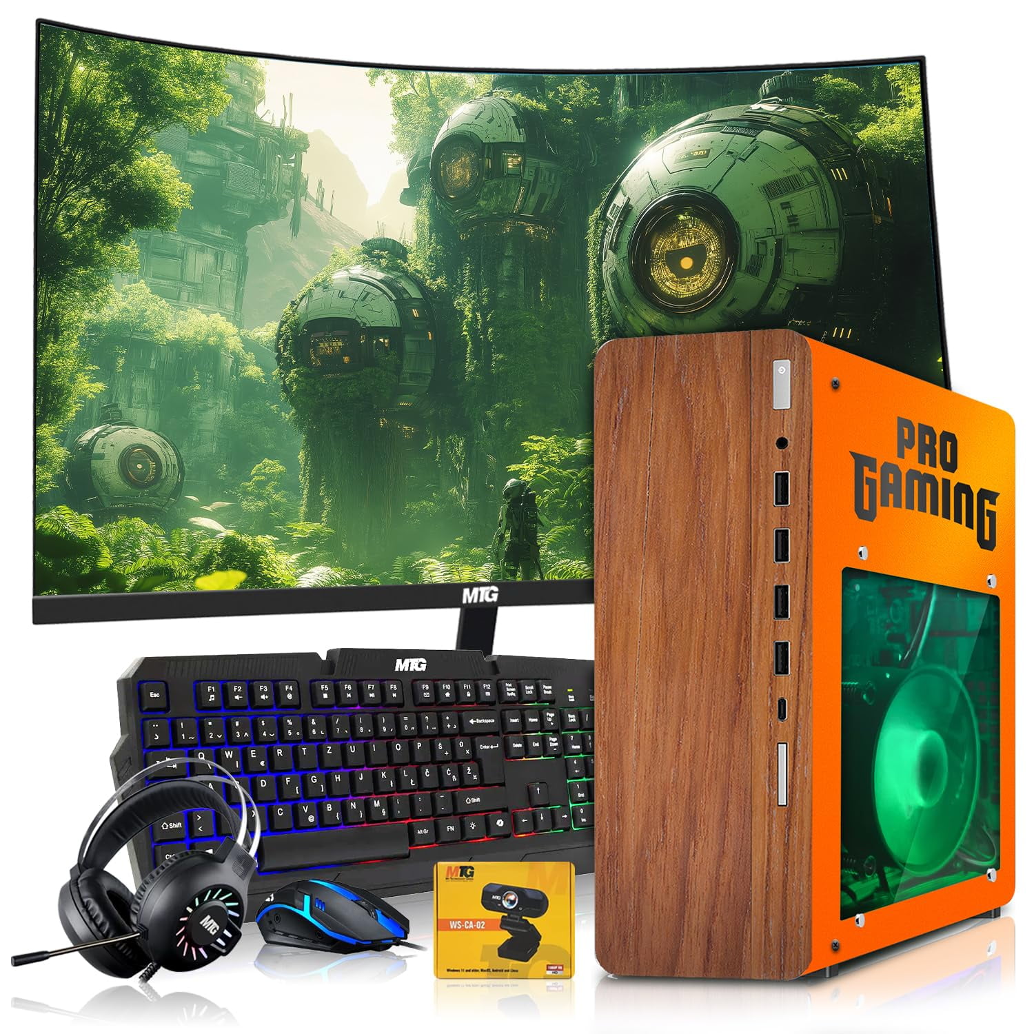 Restored HP Full Dark Gaming PC Desktop Computer Phoenix AMD A10-9700 ...