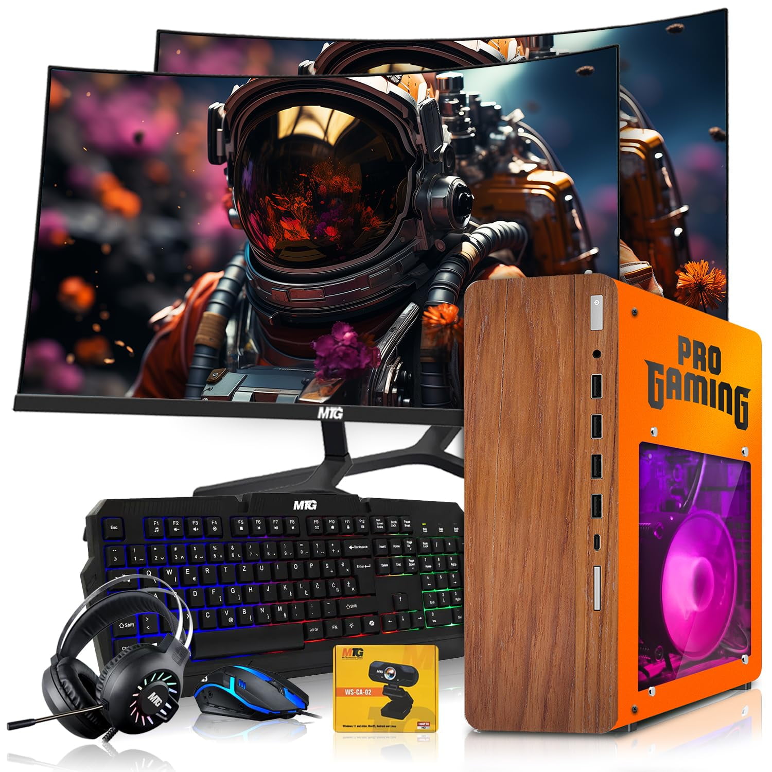 Restored HP Full Dark Gaming PC Desktop Computer Phoenix AMD A10-9700 ...