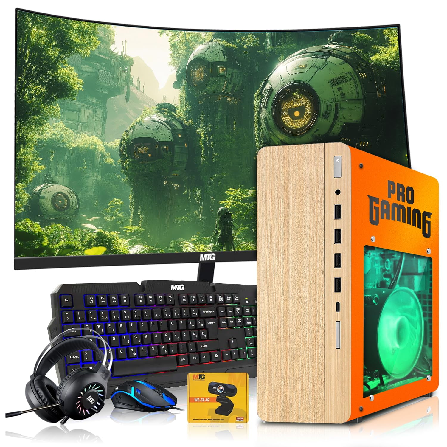 Restored HP Full Light Gaming PC Desktop Computer Phoenix AMD A10-9700 ...