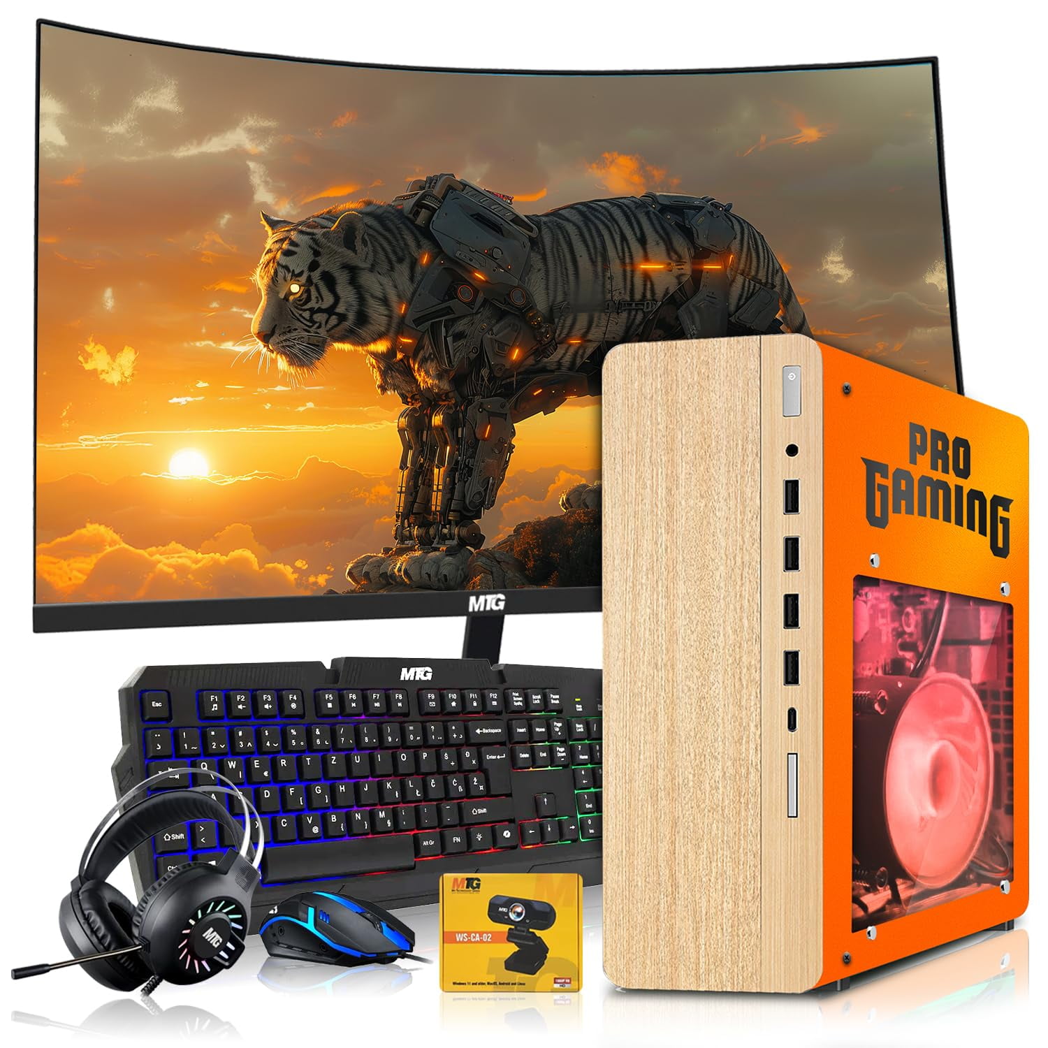 Restored HP Full Light Gaming PC Desktop Computer Phoenix AMD A10-9700 ...