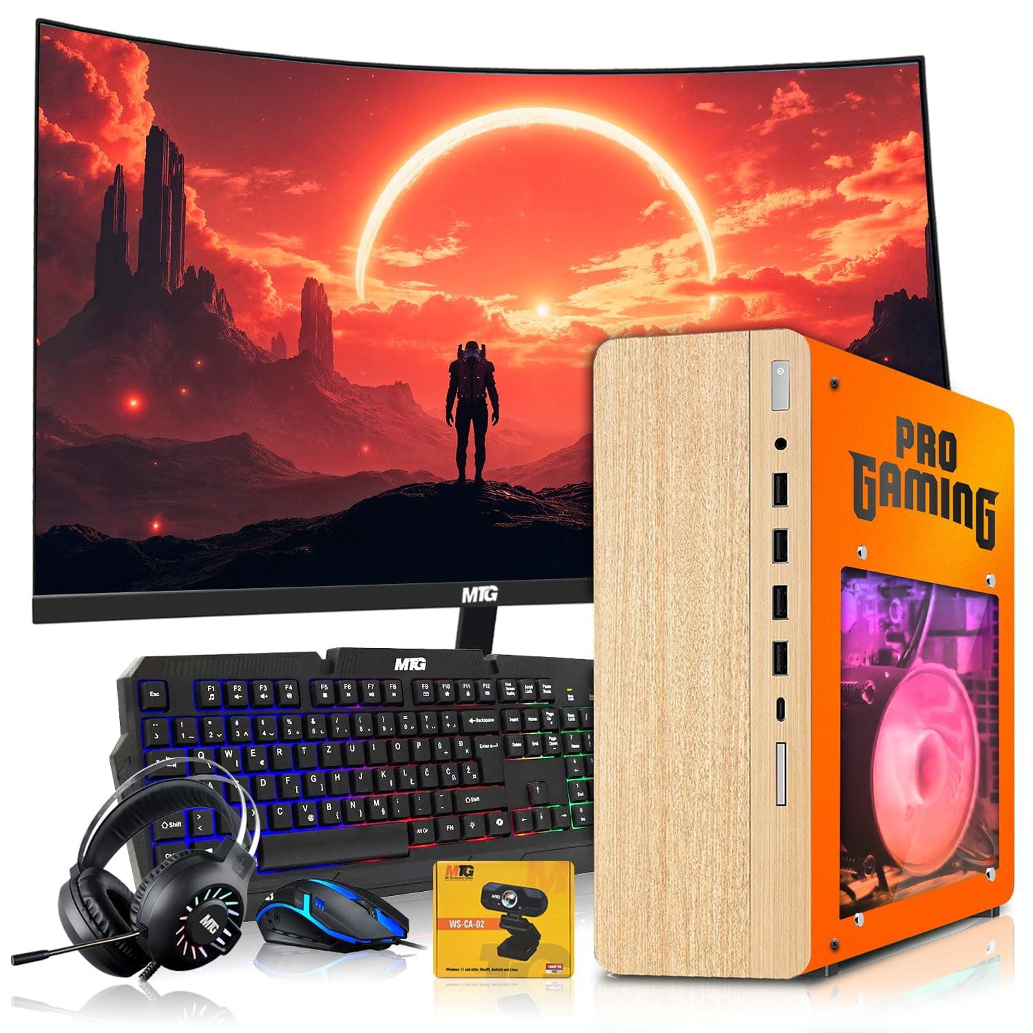 Restored HP Full Light Gaming PC Desktop Computer Phoenix AMD A10-9700 ...