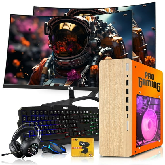 Restored HP Full Light Gaming PC Desktop Computer Phoenix AMD A10-9700 ...