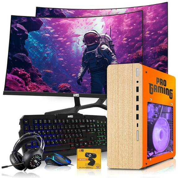 Restored HP Full Light Gaming PC Desktop Computer Phoenix AMD A10-9700 ...