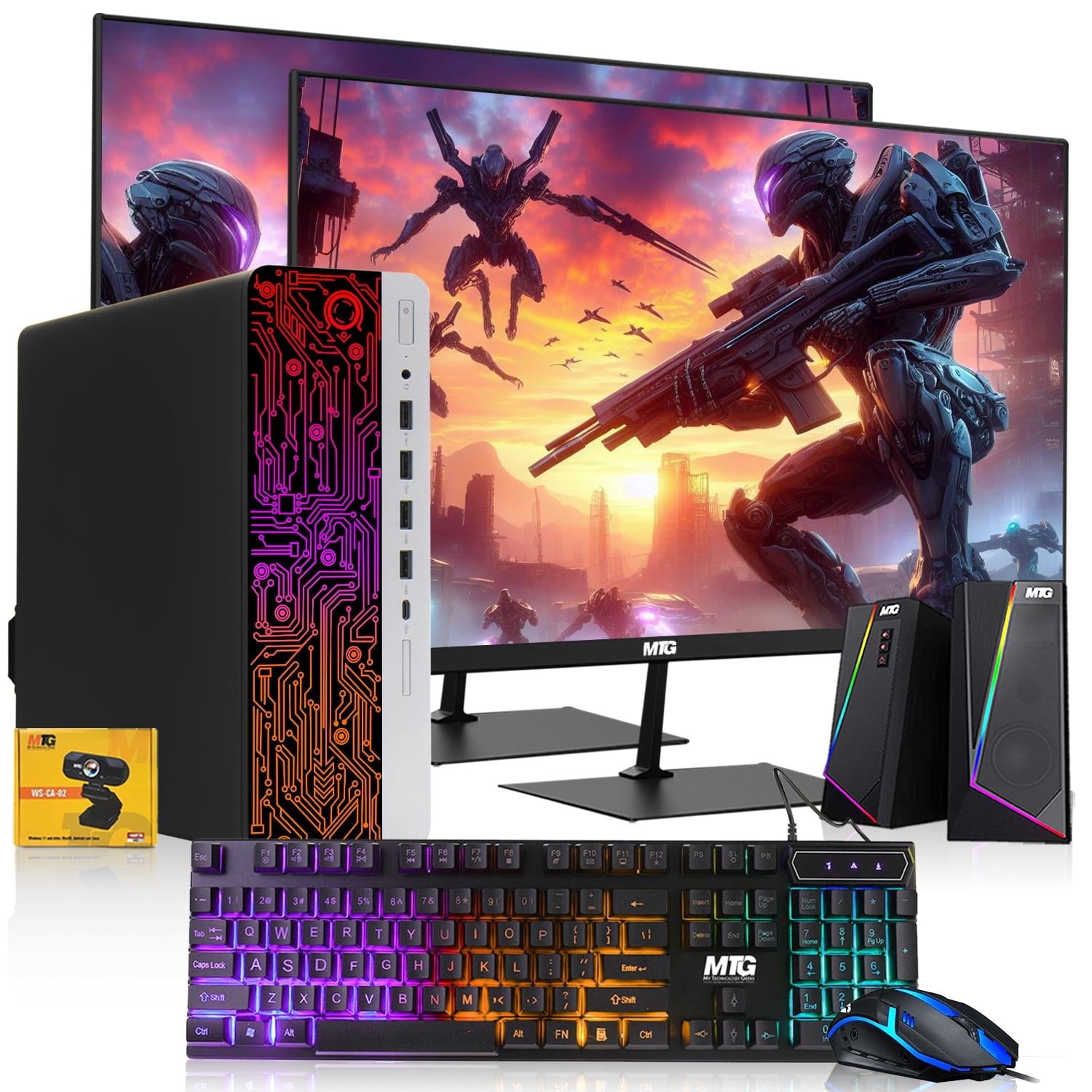 Restored HP G3 Desktop RGB Computer PC Intel i7-6th Gen, 16GB DDR4 Ram ...
