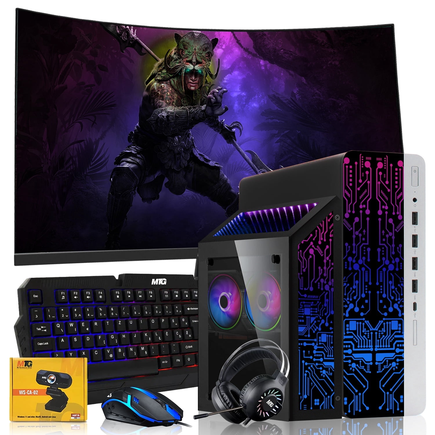 Restored HP G3 Gaming Desktop PC Bundle Core i7 32GB RAM 1TB SSD 27 ...