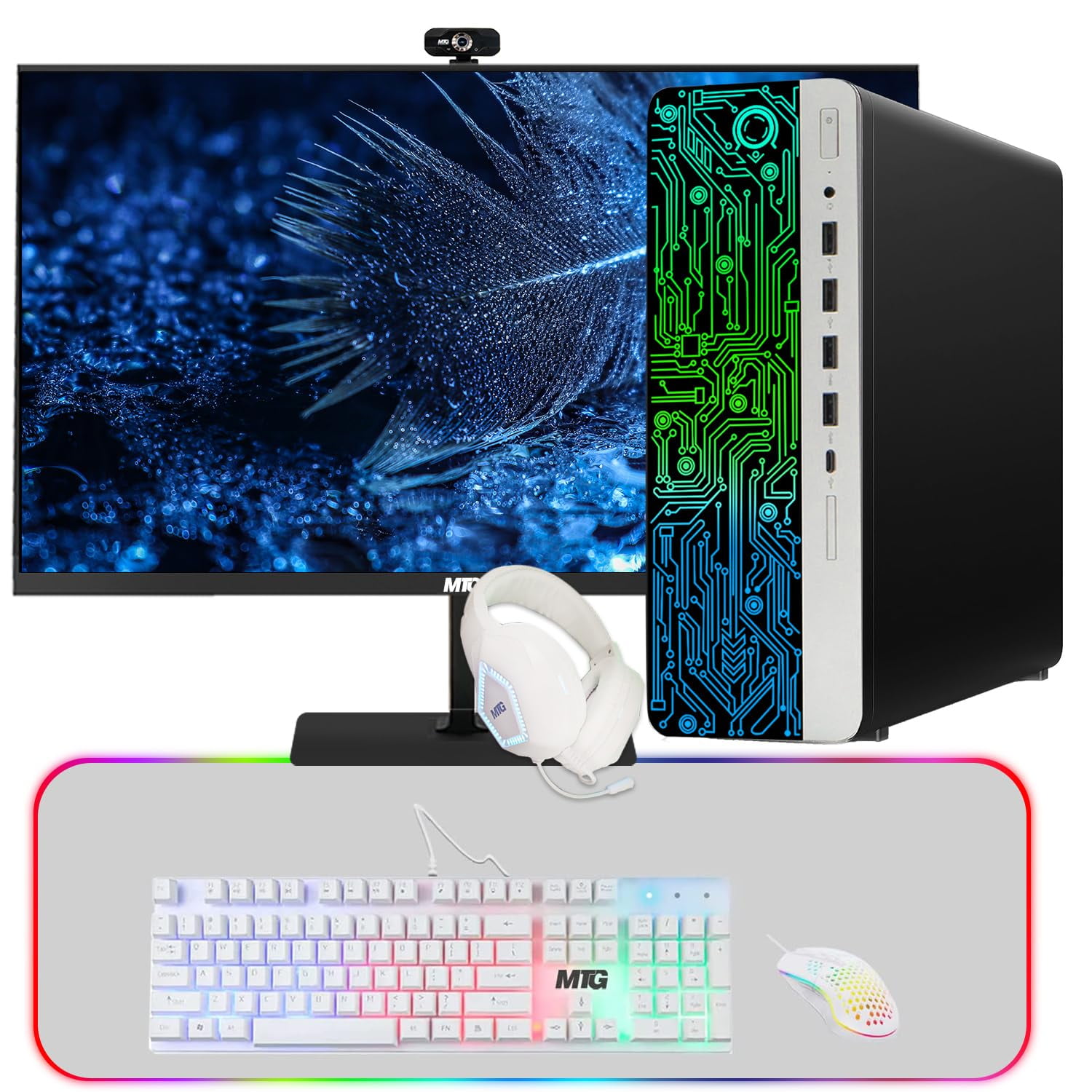 Restored HP G3 Gaming Desktop PC,Intel Core i5 6th Gen,AMD RX 550 ...