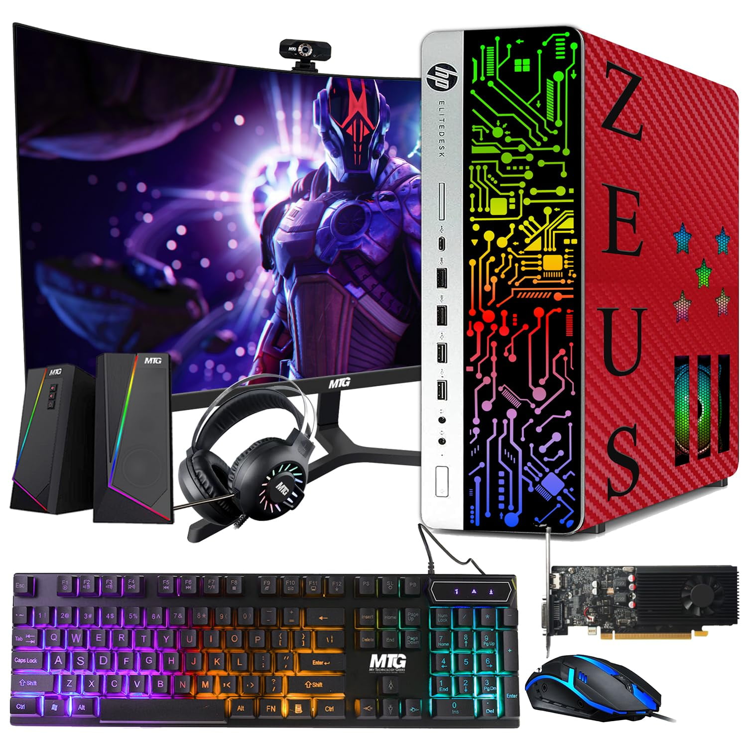 Restored HP G3 Gaming Desktop PC,Intel Core i7 6th Gen,GT 1030 2GB DDR5 ...
