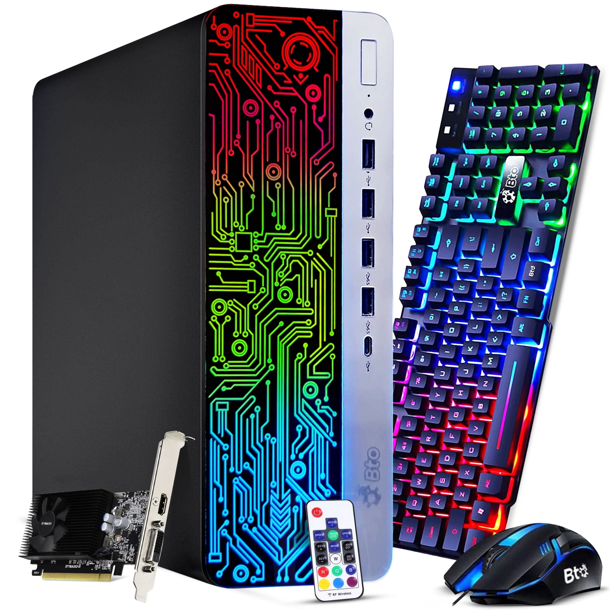 Restored HP G3 ProDesk RGB Gaming Desktop Computer PC, Intel i5 6th Gen. Processor, AMD Radeon ...