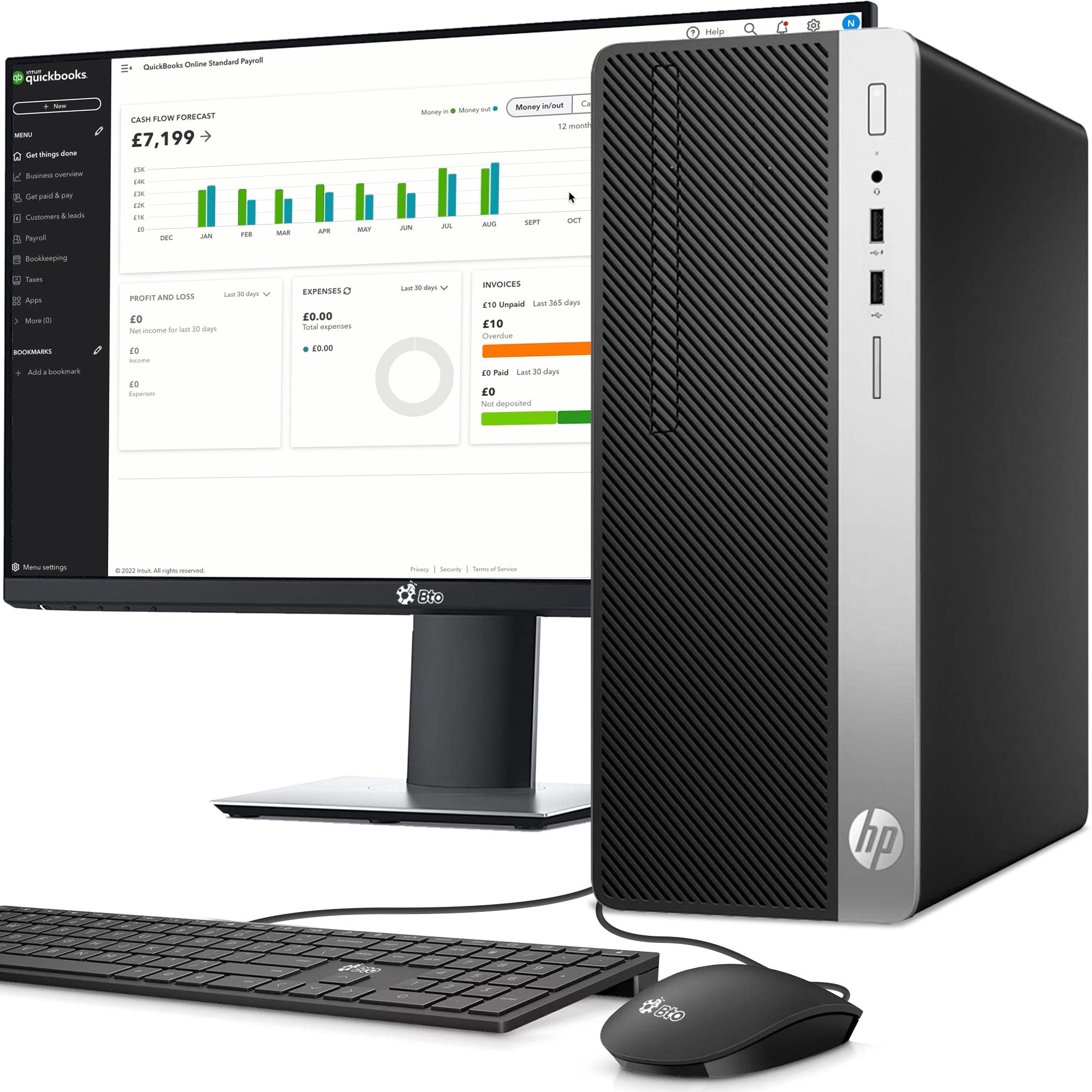 Restored HP G4 Desktop Tower Computer PC Intel Hexa Core i5-8500 upto 4 ...