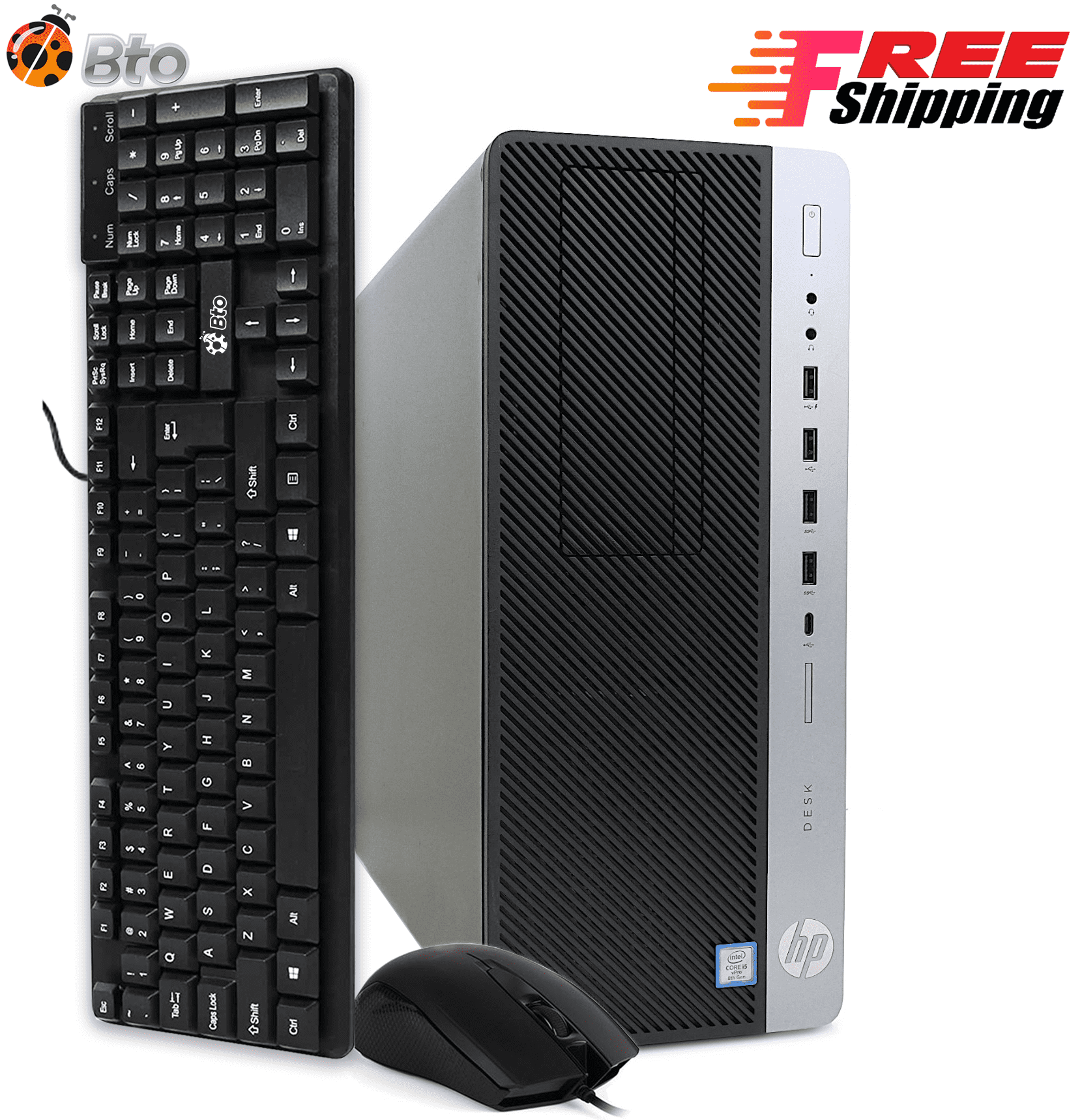 HP G4 Desktop Computer, Intel Hexa Core i7-8700, 16GB RAM, 1TB SSD ...