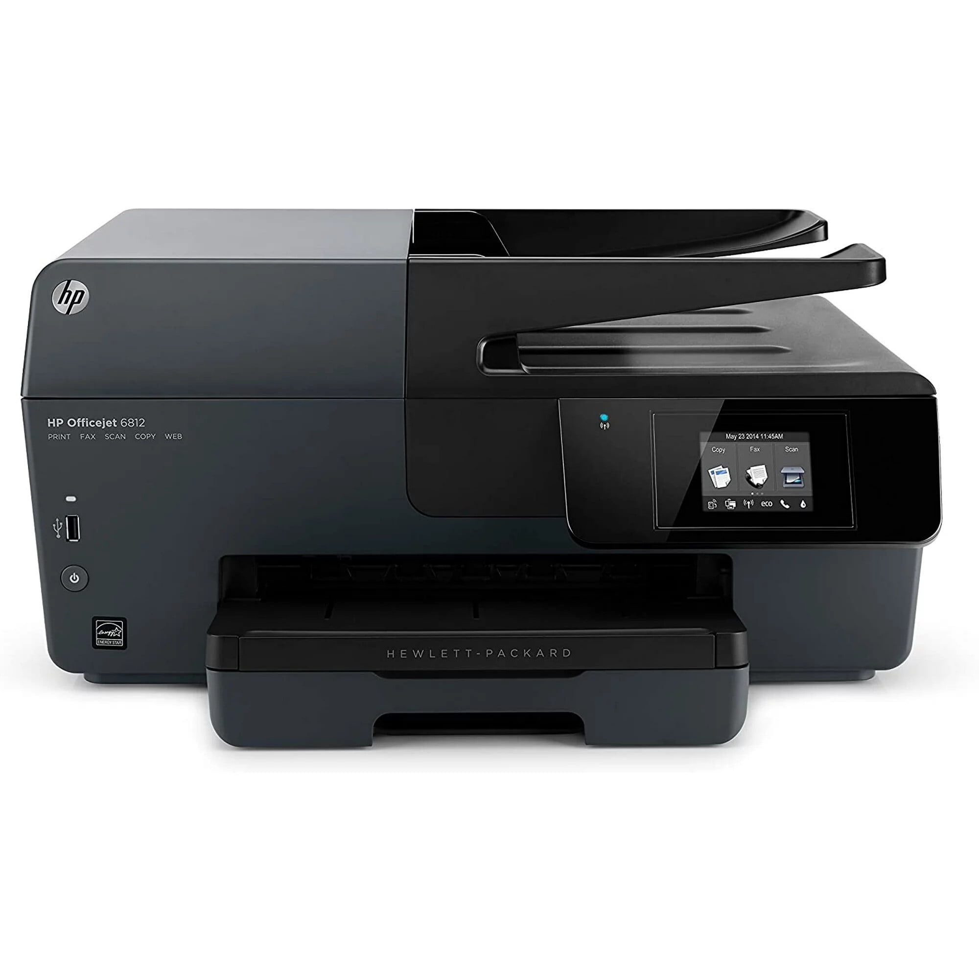 Restored HP Officejet 6812 e-All-in-One Printer NO INK (Black ...