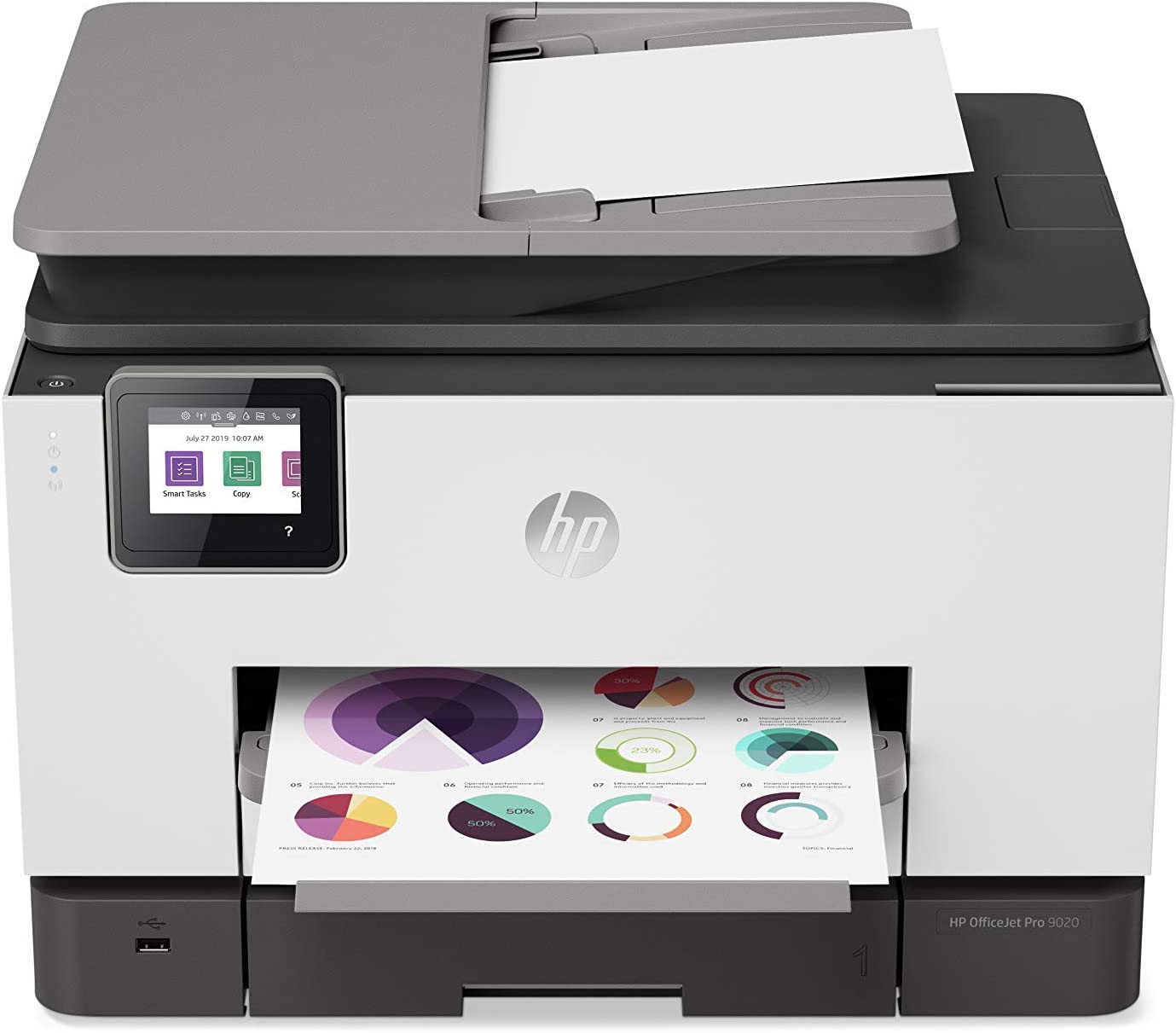 Restored HP Officejet Pro 9020 All-in-One Color Inkjet Printer USB ...