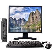 HP ProDesk 600 G3 Micro Desktop, Intel Core i5-6500T, 8GB RAM, 256GB SSD, 22" Monitor, Windows ...