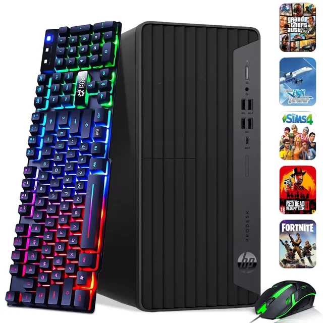 Restored HP ProDesk 600 G6 Tower Gaming Desktop PC, Intel Hexa Core i5 ...