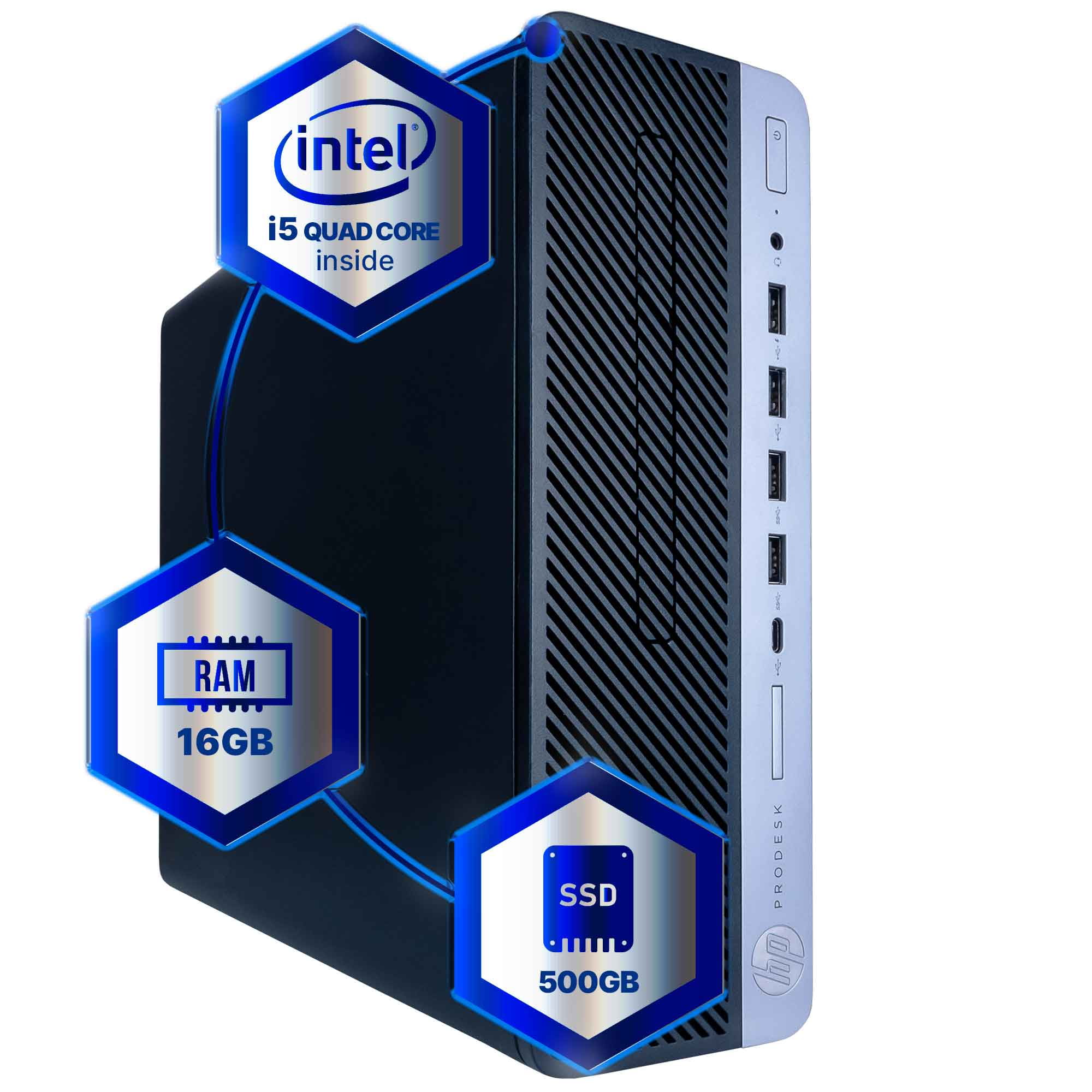 Restored HP ProDesk 600G4 Desktop Computer | Quad Core Intel i5 (3.2GHz ...