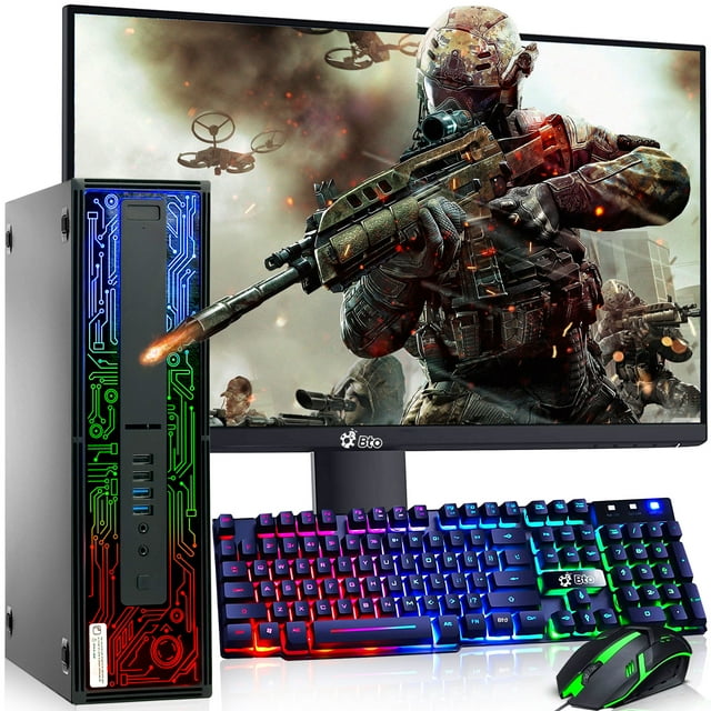 "HP ProDesk Gaming PC i5-6500, 16GB RAM, 512GB SSD, 24"" LED, GT 1030 ...