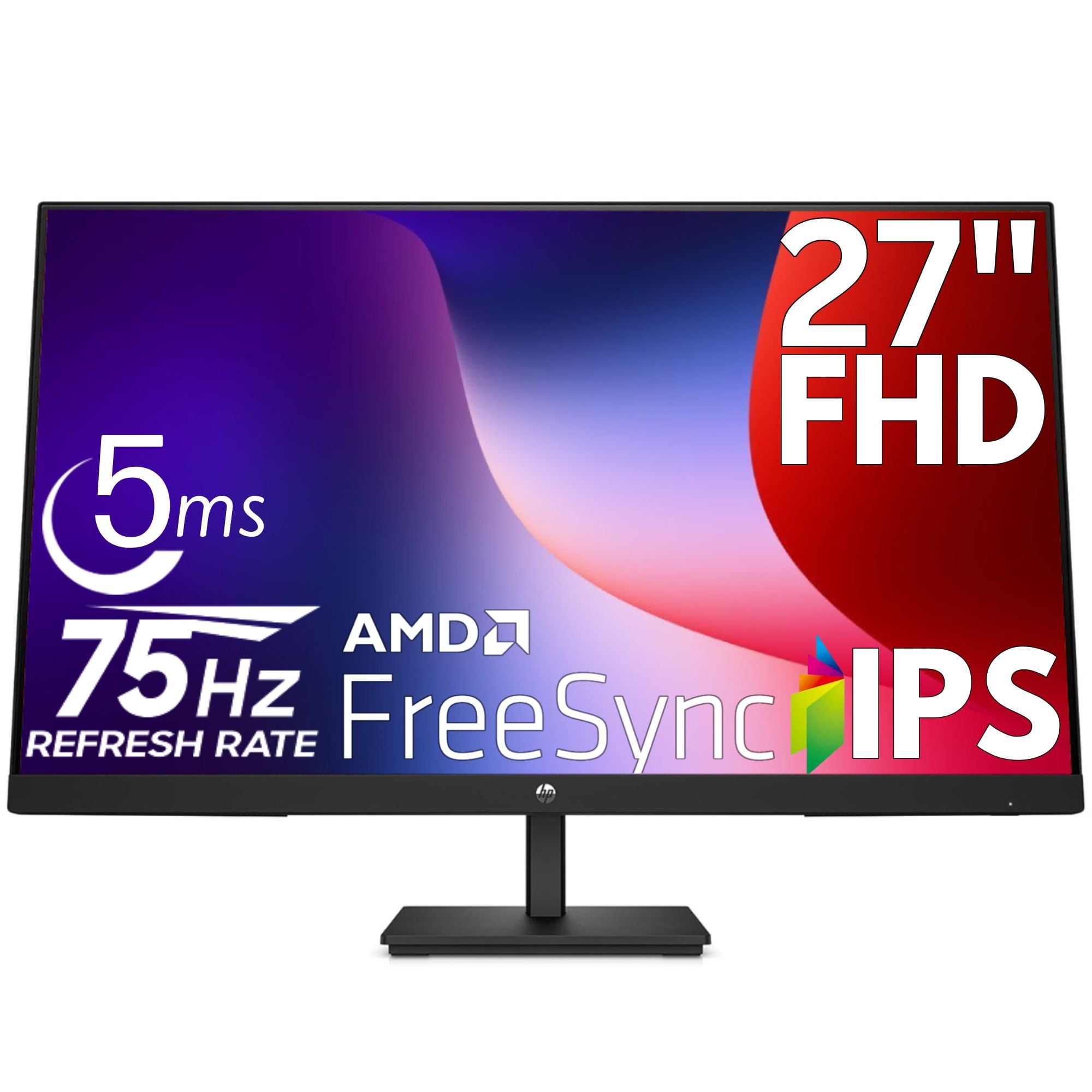 Restored HP V27i G5 FHD 27-inch Monitor AMD FreeSync Low Blue Light ...
