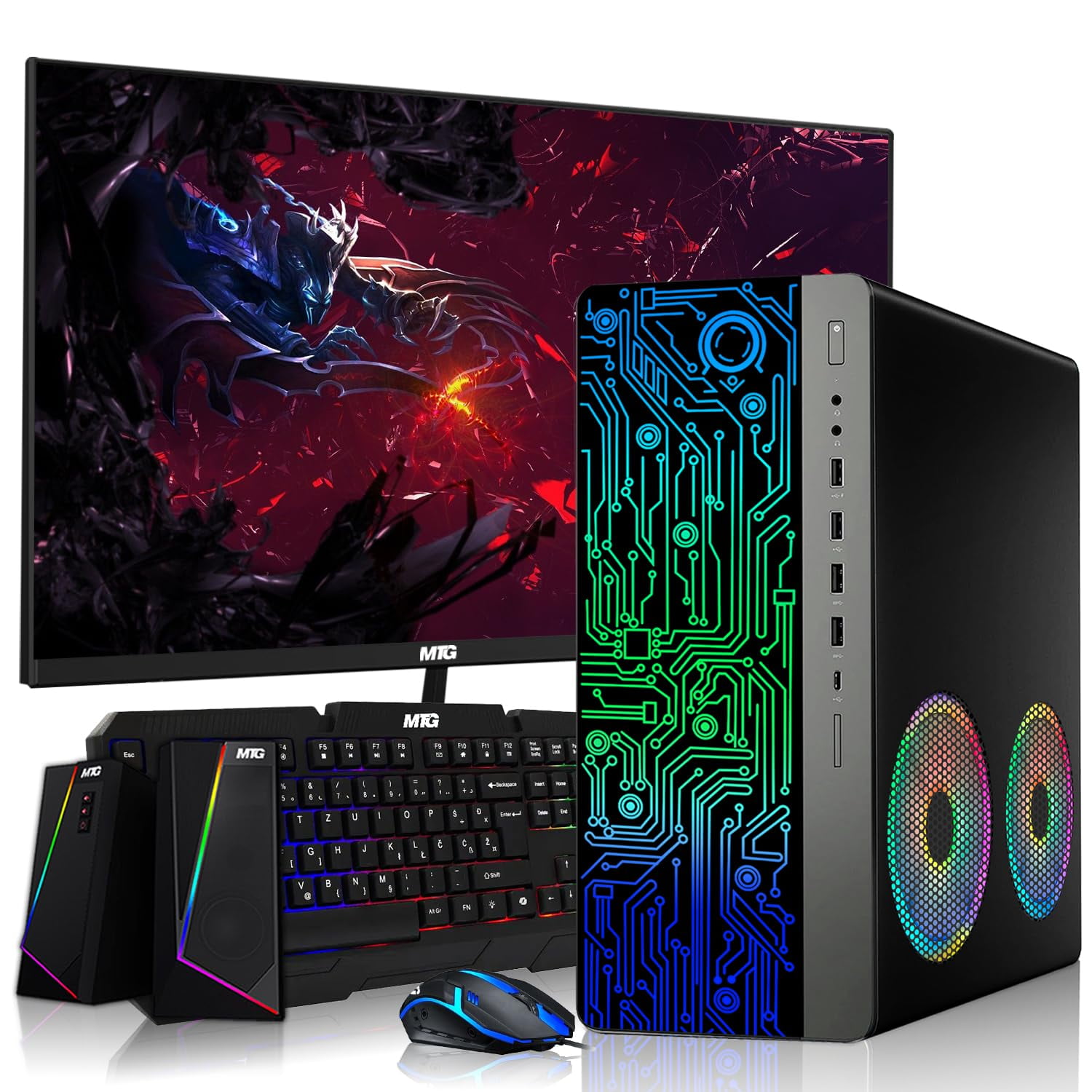 Restored HP Z1 Desktop RGB Computer PC Intel i7-9th Gen,16GB DDR4 Ram 512GB SSD,27 Inch Monitor ...