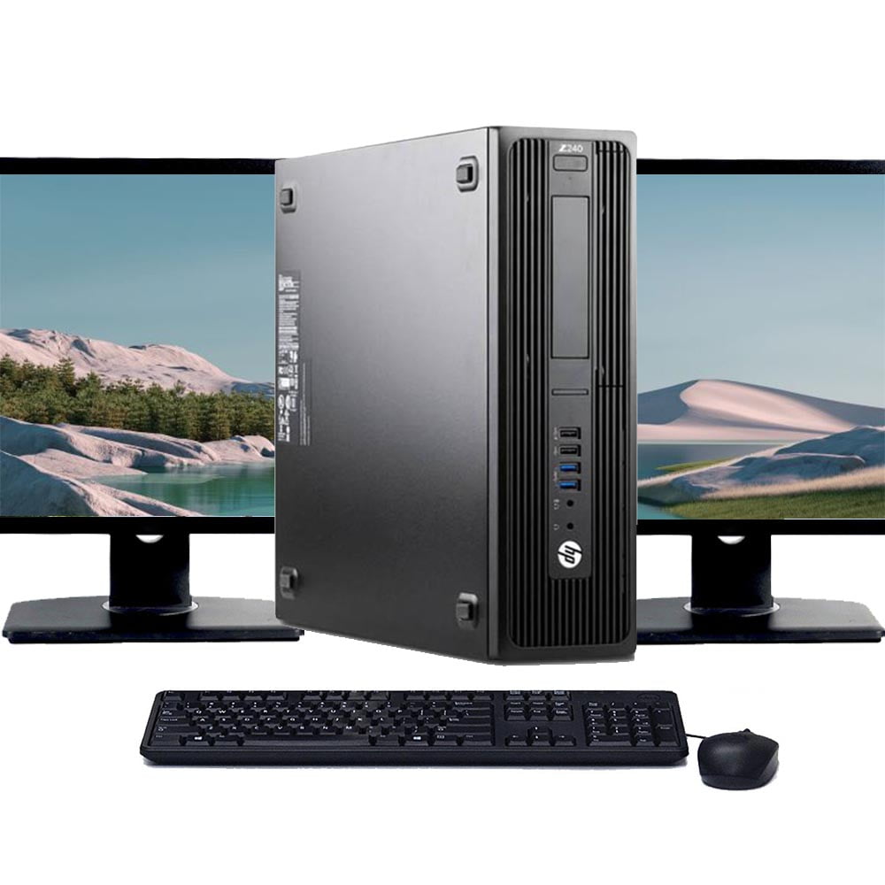 Restored HP Z240 SFF Desktop Computer, Core i7, 16GB, 256GB SSD ...