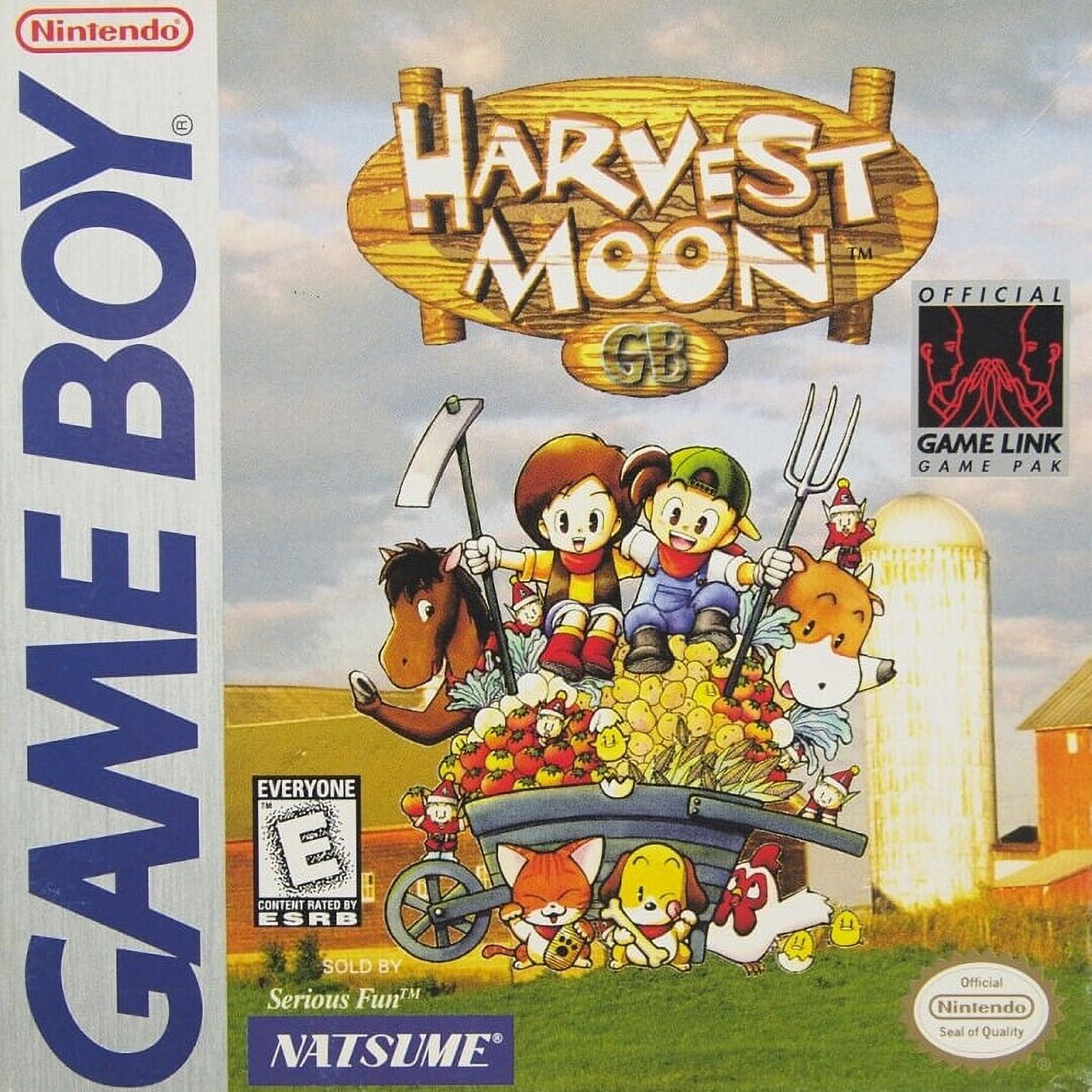 Restored Harvest Moon (Nintendo GameBoy Original, 1999) Farming Game ...