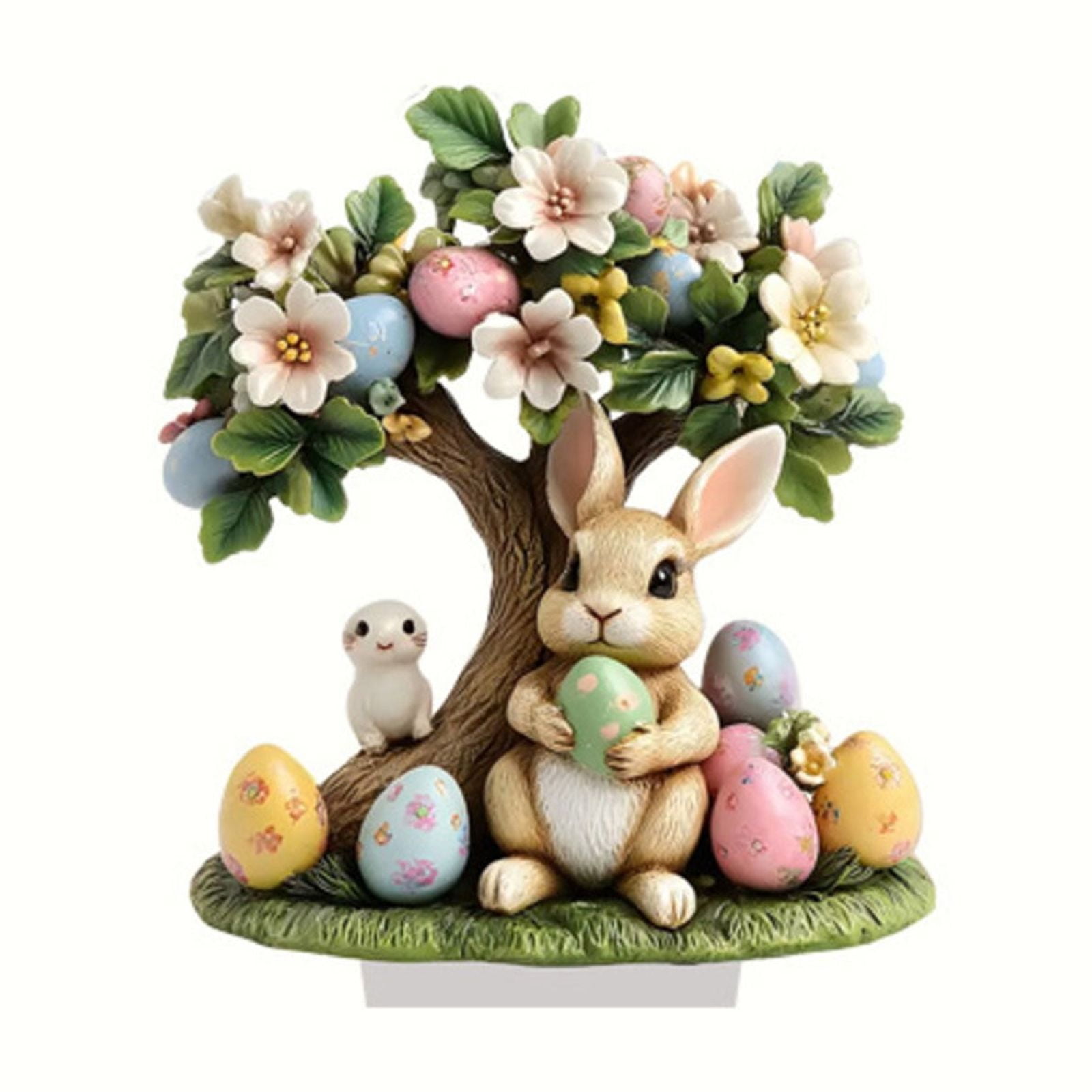 Huankd Easter Bunny Decorations Bunny Acrylic Decor Easter Bunny ...