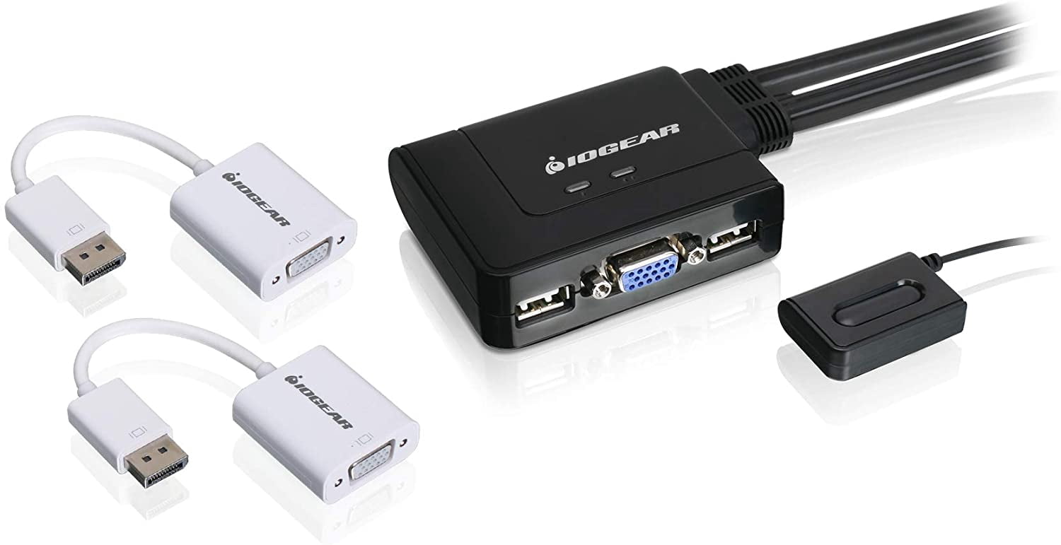 Restored IOGEAR GCS22DPKIT 2-Port VGA and DisplayPort KVM Switch Kit ...