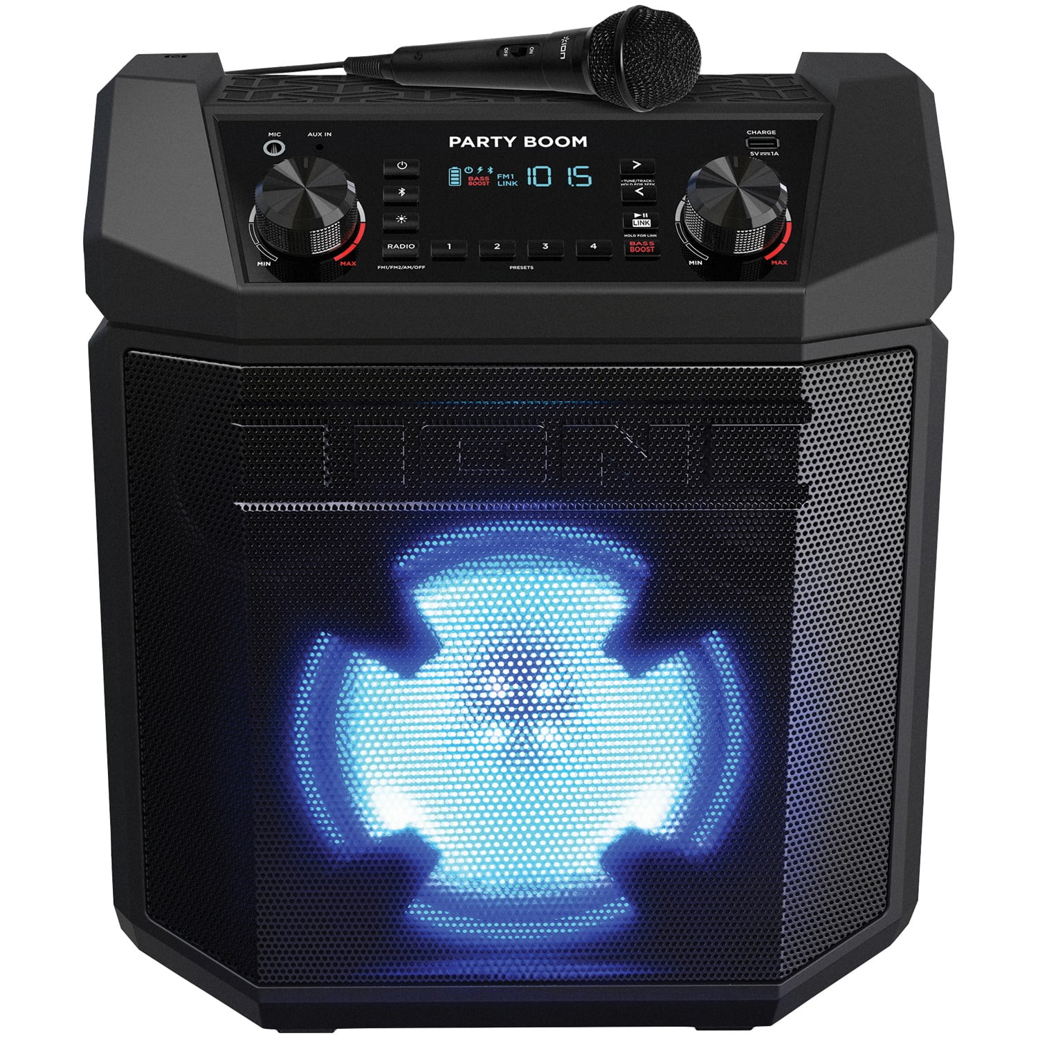 Restored ION Audio Party Boom Portable Bluetooth Speaker with LED ...