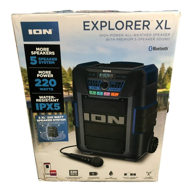 Restored ION Explorer XLHigh-Power All Weather Speaker with Premium 5 ...