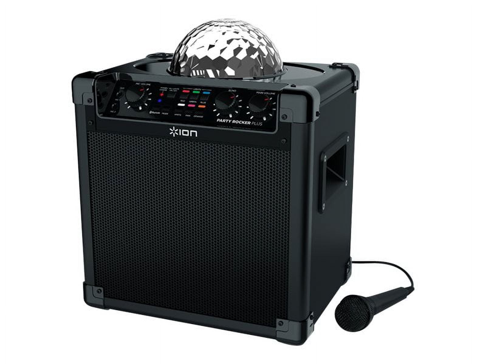 iON Party Rocker Plus Bluetooth Speaker System, 50W RMS, Rechargeable ...