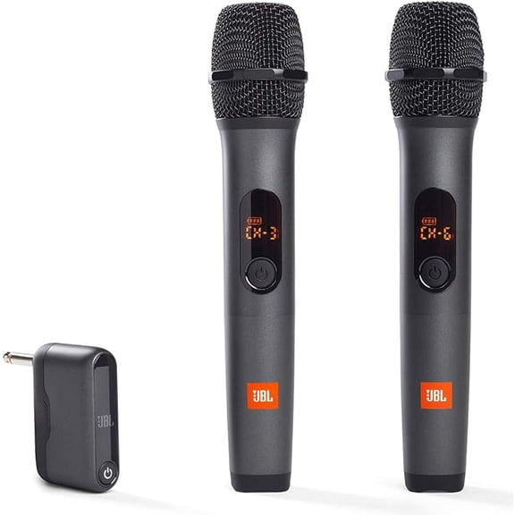 JBL Wireless Microphone Set, Dual-Channel System with Replaceable ...
