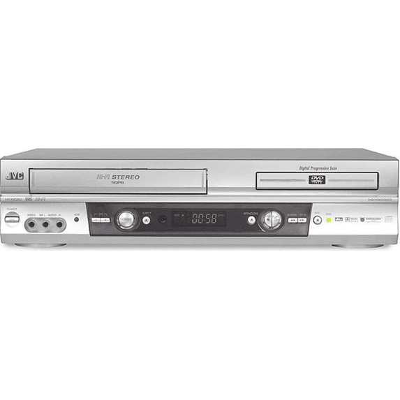 Pre-Owned JVC HR-XVC25U Progressive-Scan DVD/VCR Combo Player w/ Original Remote, Manual, A/V ...
