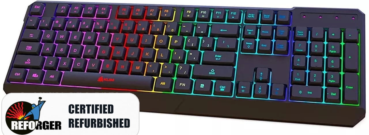 Restored KLIM Chroma Wireless V2 (2024 Edition) RGB Rechargeable Gaming ...