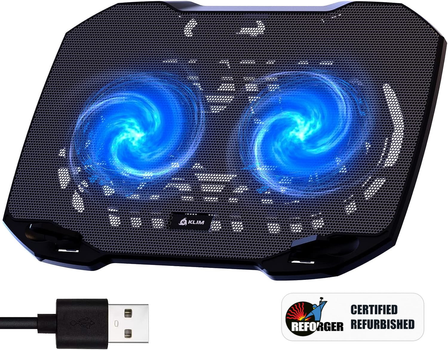 Restored KLIM Pro - The Laptop Cooling Pad for Professionals + Light ...