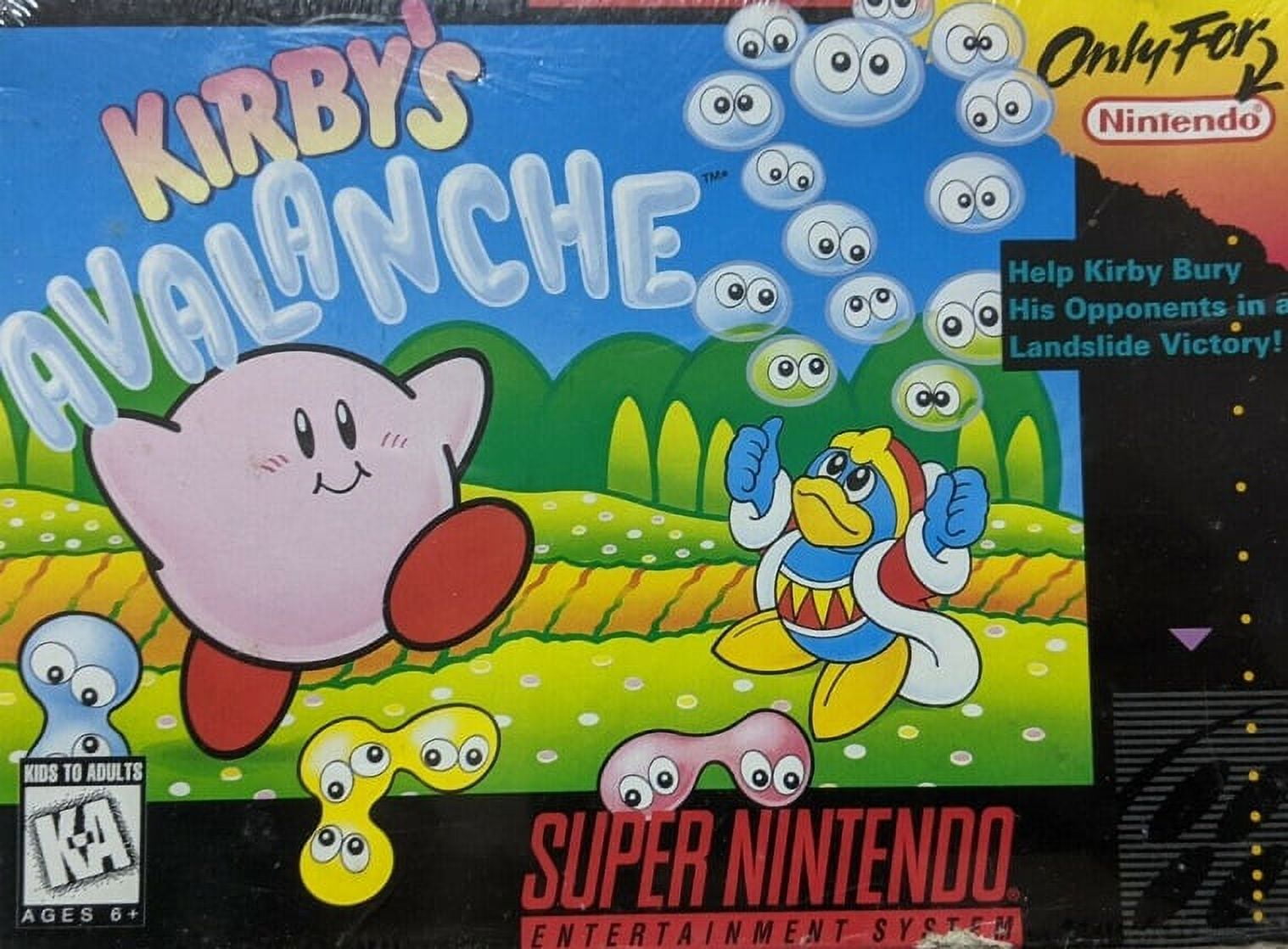 Restored Kirby's Avalanche (Super Nintendo, 1995) SNES Puzzle Game ...