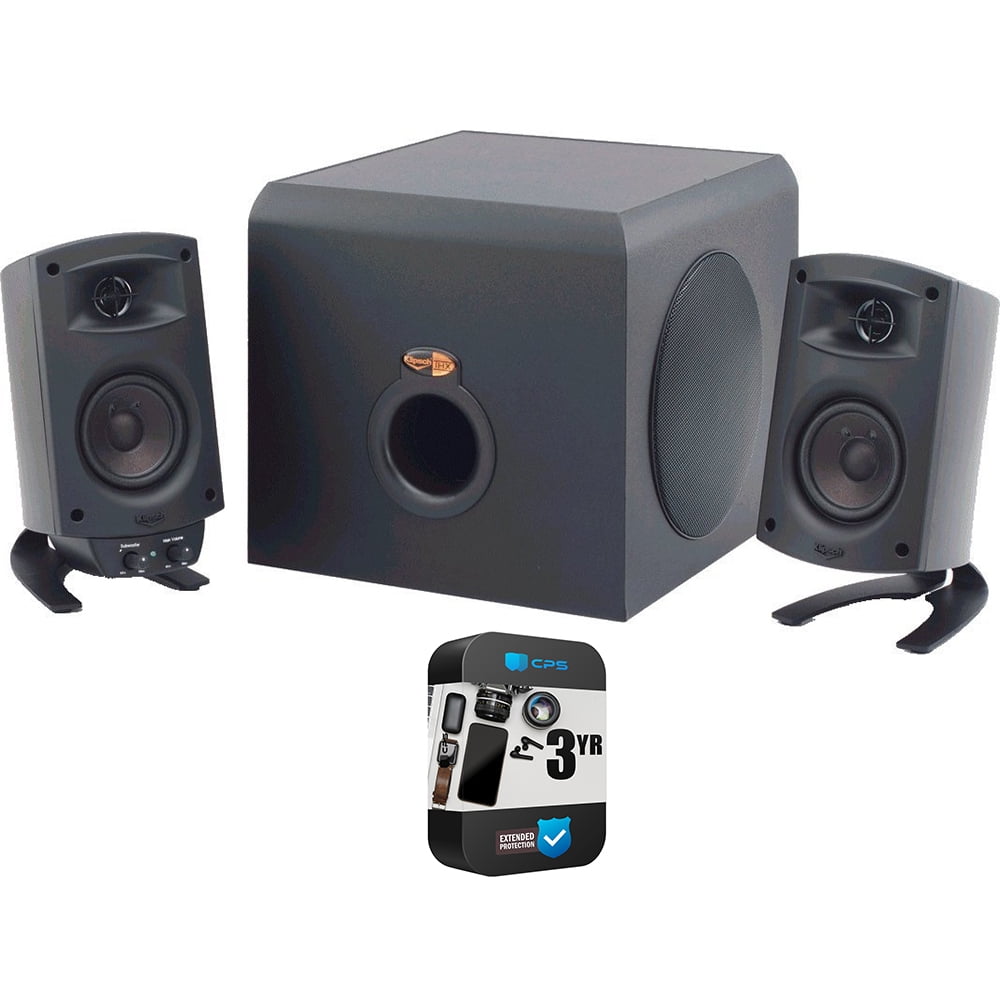 Restored Klipsch 1011400 ProMedia 2.1 THX Speaker System Black Bundle ...